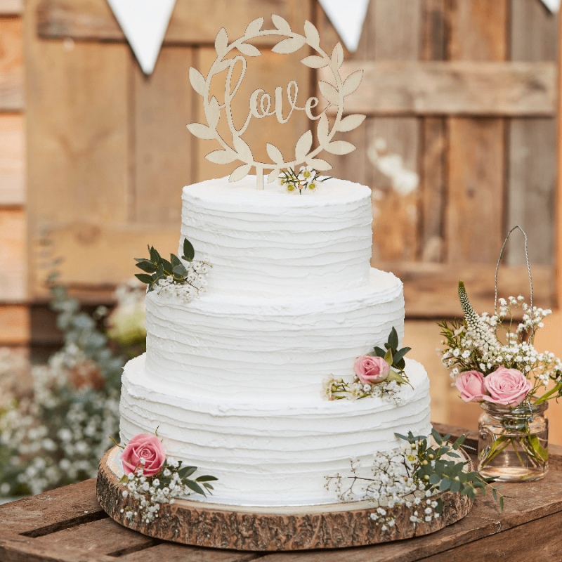 Ginger Ray CW-234 Rustic Country Dessus de Gâteau de Ma