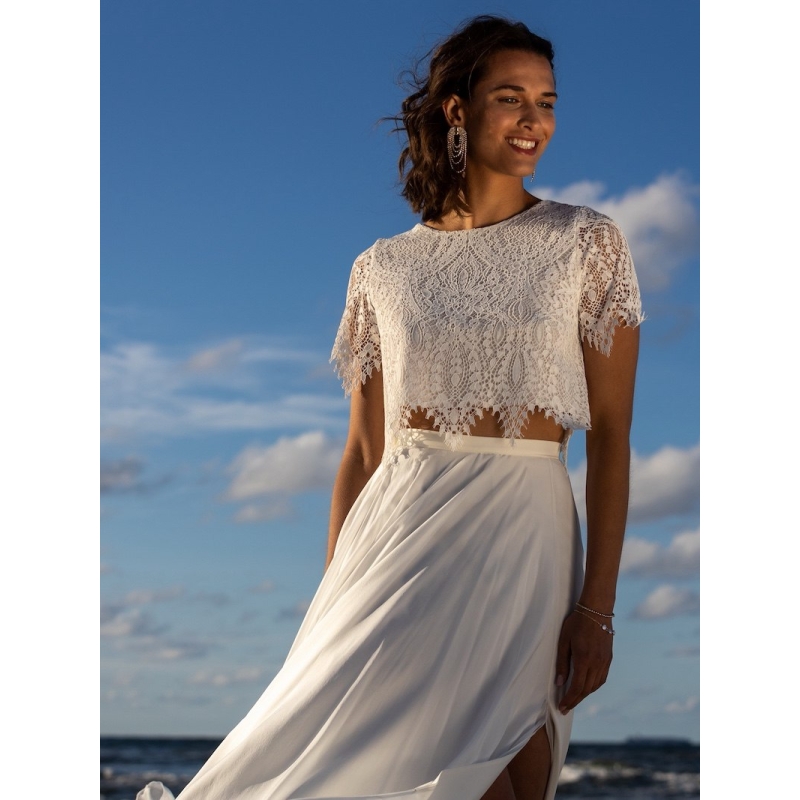 Boléro en dentelle Novias Elise - Boléro classique en d